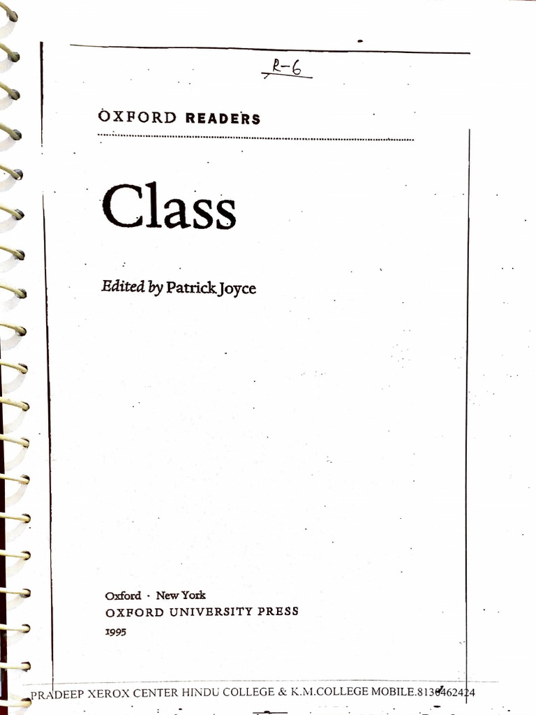 Class Joyce Patrick | PDF