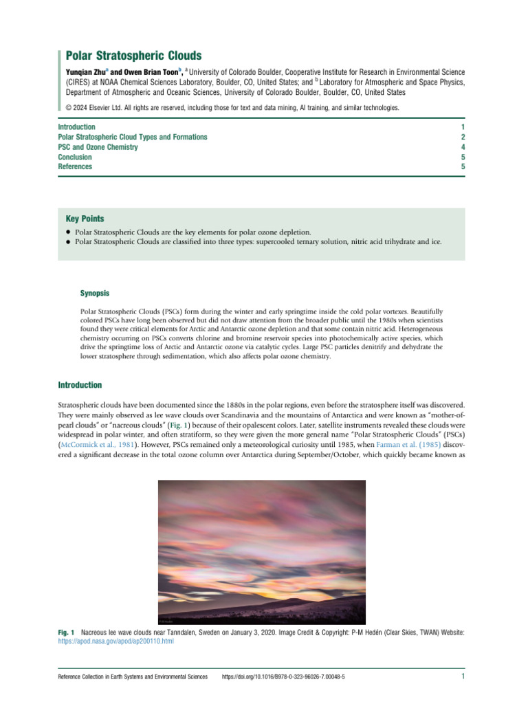 3 s2.0 B9780323960267000485 Main | PDF | Ozone Depletion | Stratosphere