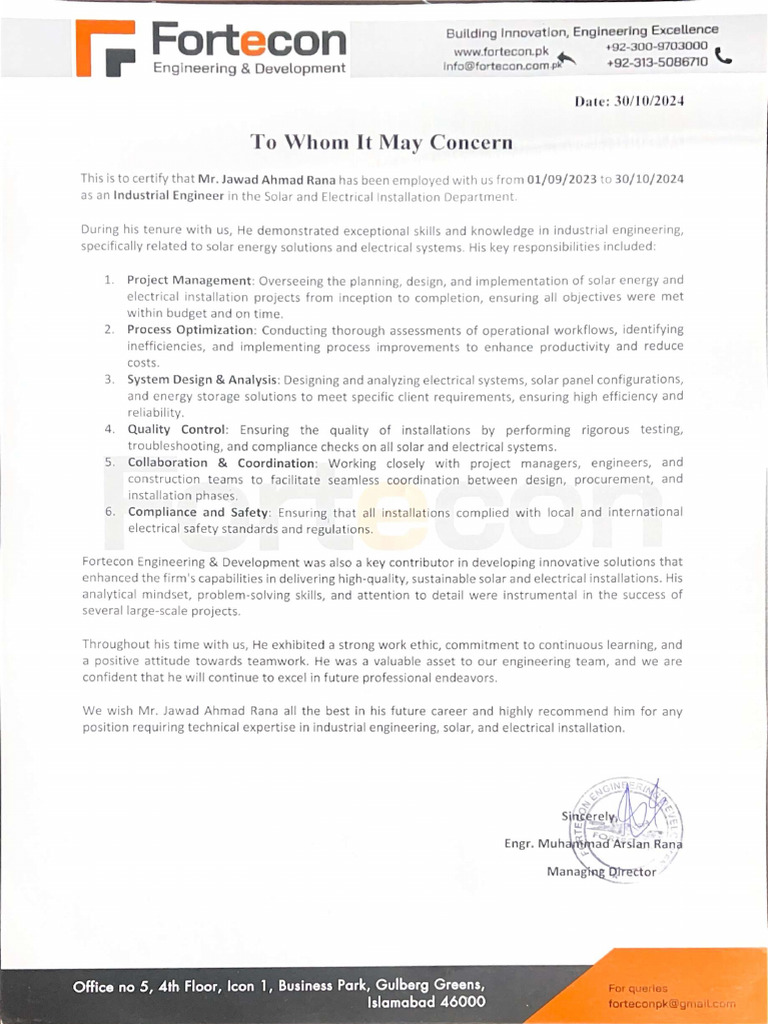 Experience Letter Compressed | PDF