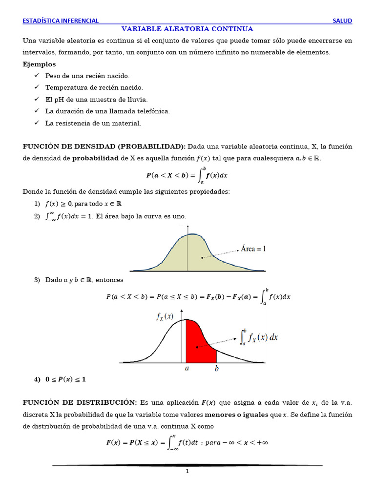 1 Distribucion de probabilidad - Normal | PDF | Función de densidad de ...