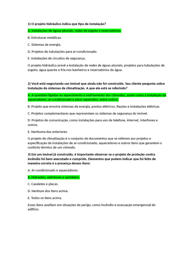 Aula 6. Projetos Complementares | PDF