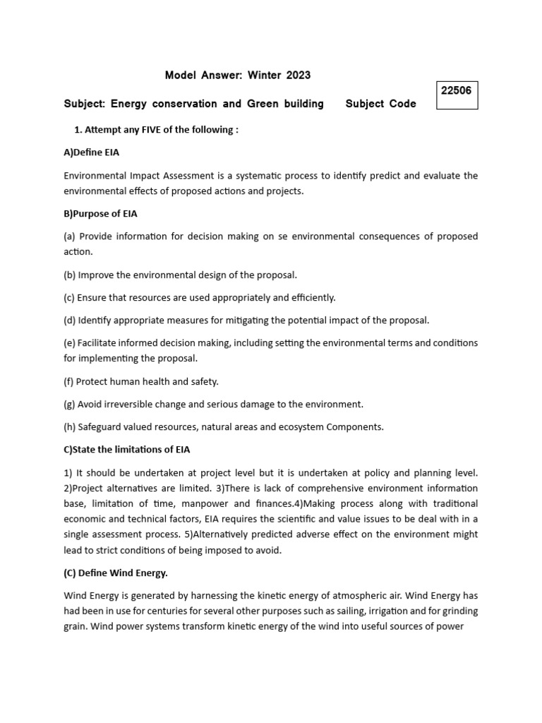 2023 Winter Model Answer Paper (Msbte Study Resources) | PDF | Green ...