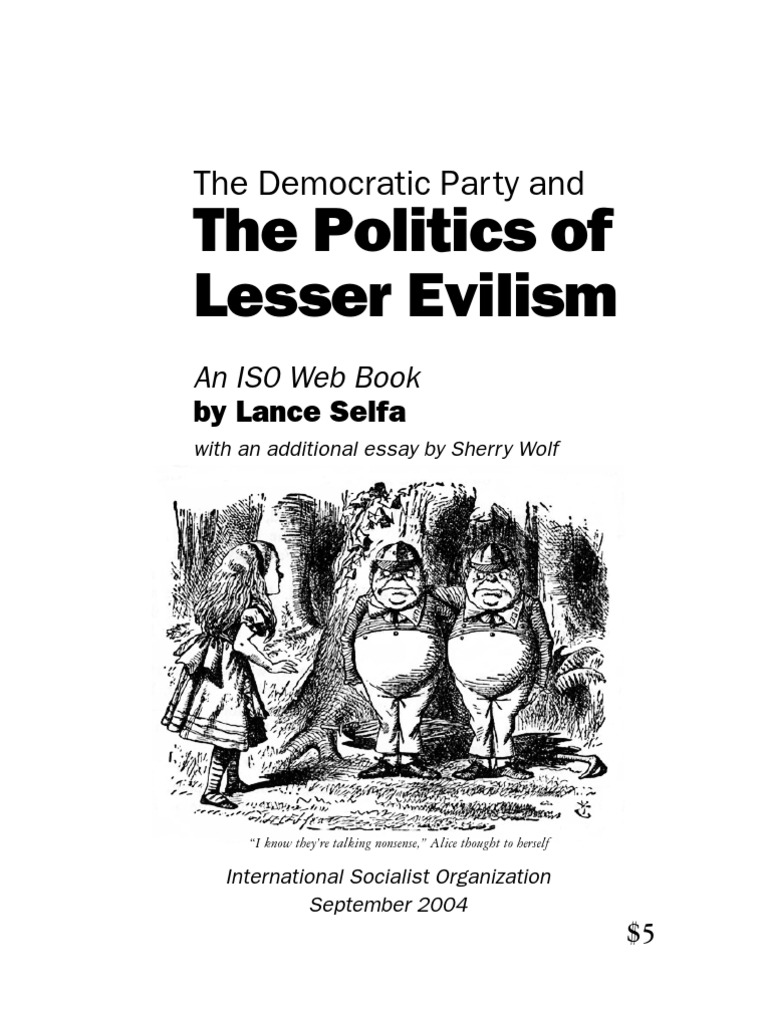 Democrats Lesser Evil Ism | PDF | Democratic Party (United States ...