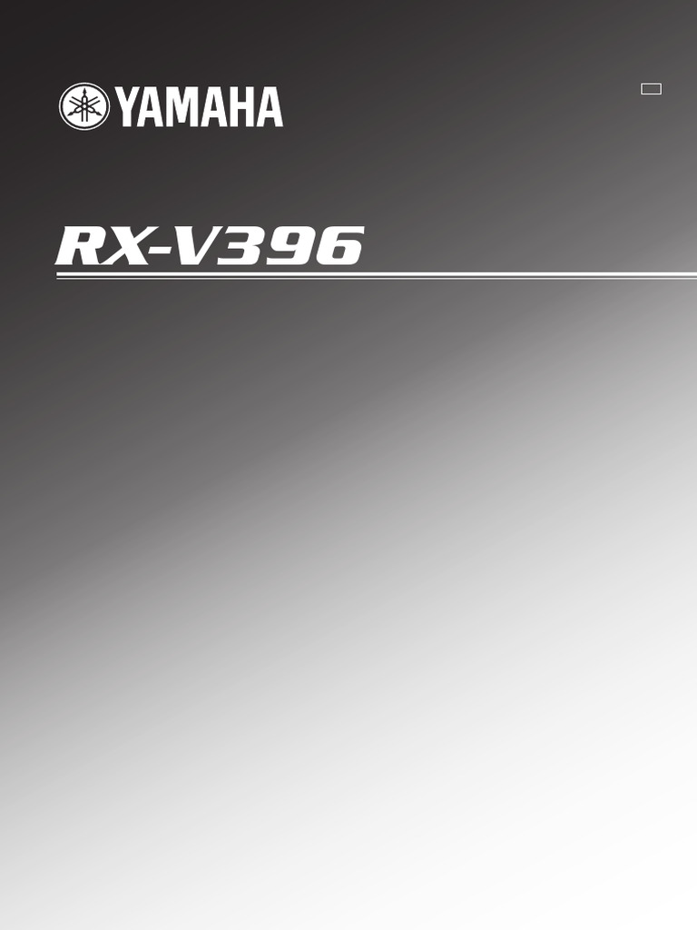 RXV 396 | PDF | Loudspeaker | Sound Production