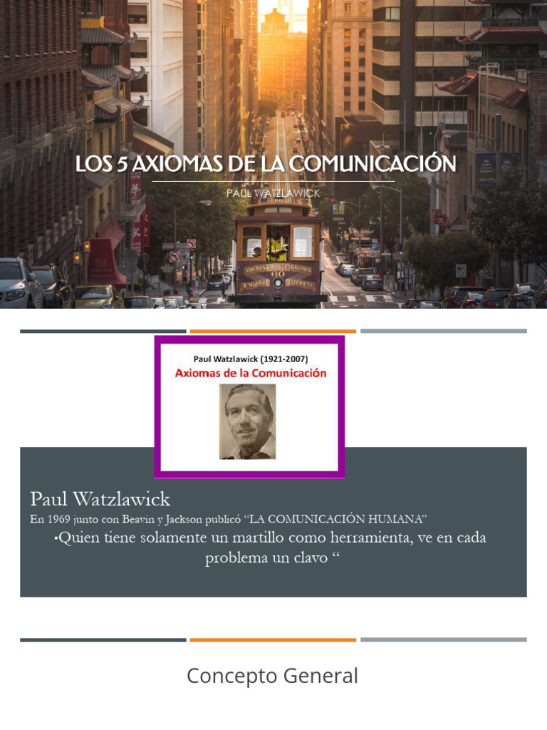 3) Los 5 axiomas de la comunicación | PDF | Comunicación | Sicología