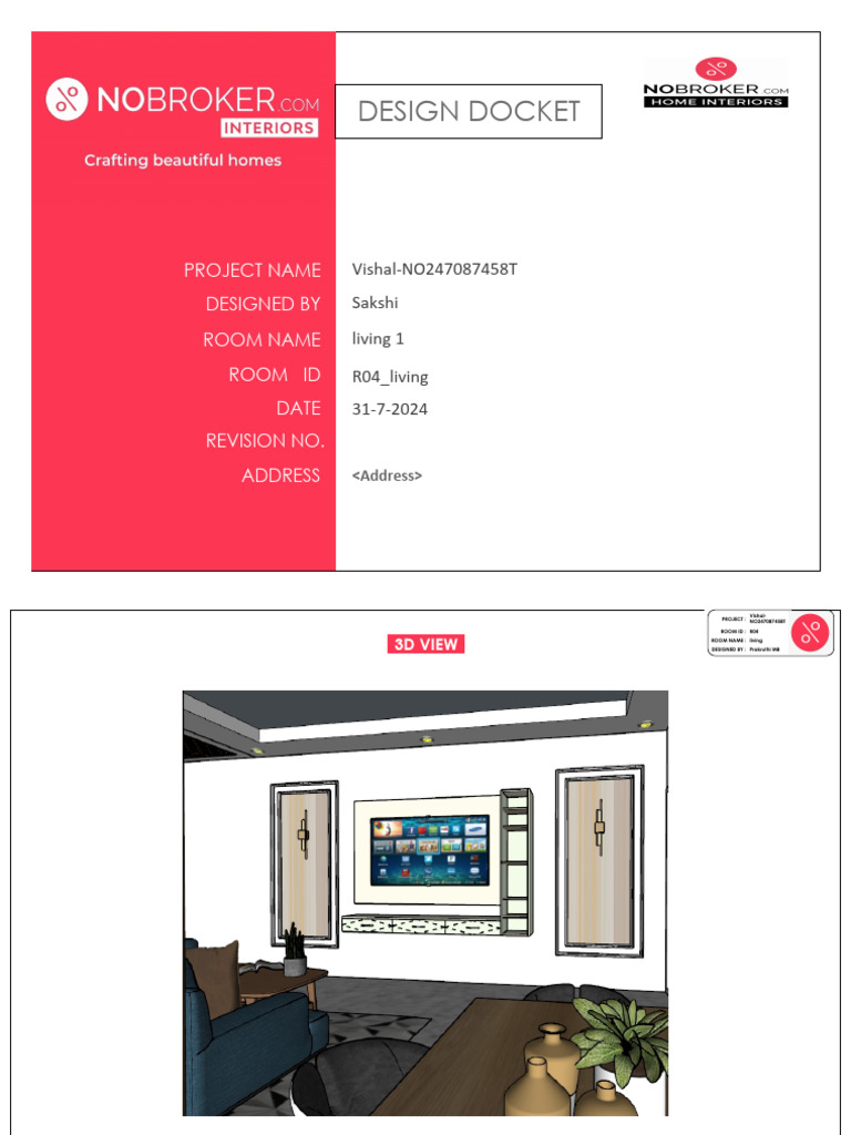 Living Room Design Docket | PDF | Home
