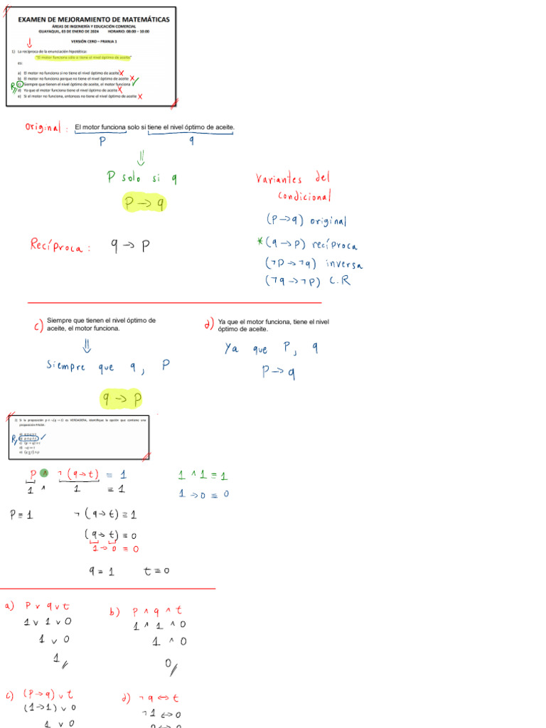 Repaso de Recuperación 1 Mate | PDF