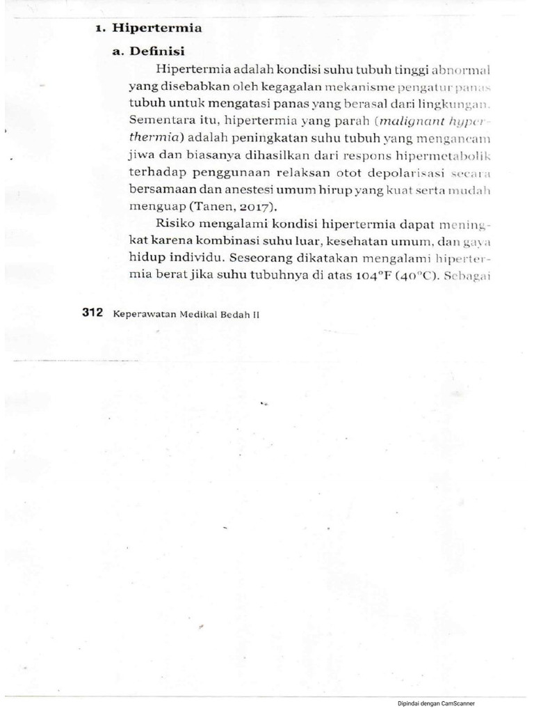 Konsep Hipertermia Hipotermia | PDF