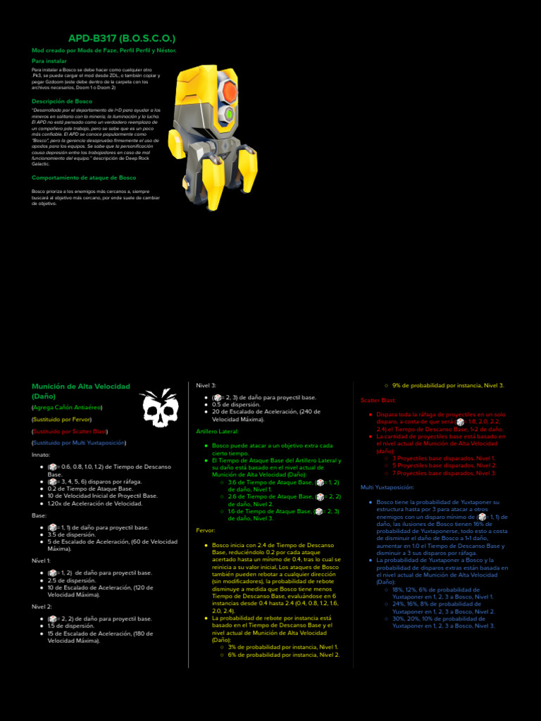 Ficha de Bosco 2-1 | PDF | Cohete | Vuelo
