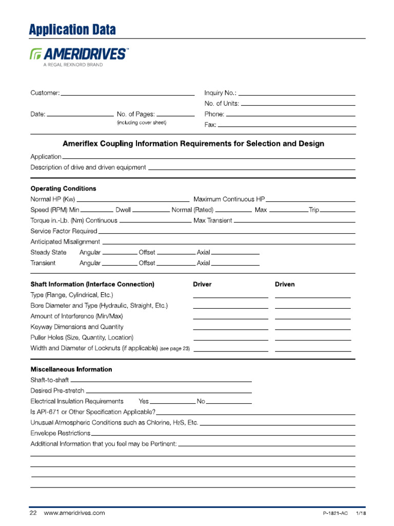 Ameriflex Diaphragm Application Data | PDF