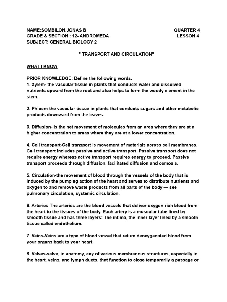 General Biology 2 - Q4 - Lesson-4 - 12-Andromeda - SOMBILON - JONAS - B ...