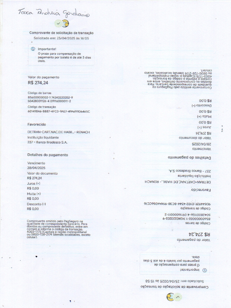 Comp Pgto Andreia | PDF