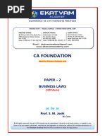 CA Foundation Business Laws Notes | PDF