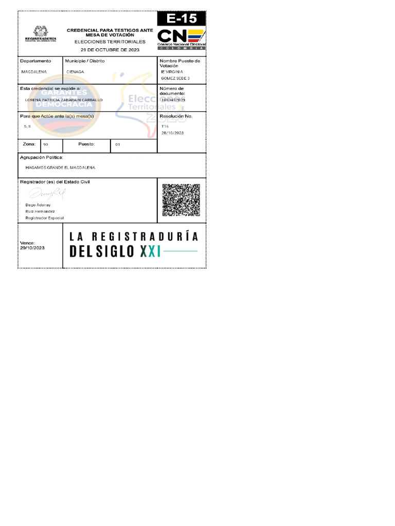 E15 Credential | PDF