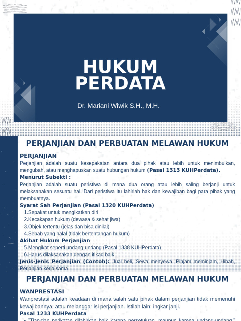 HK Perdata | PDF