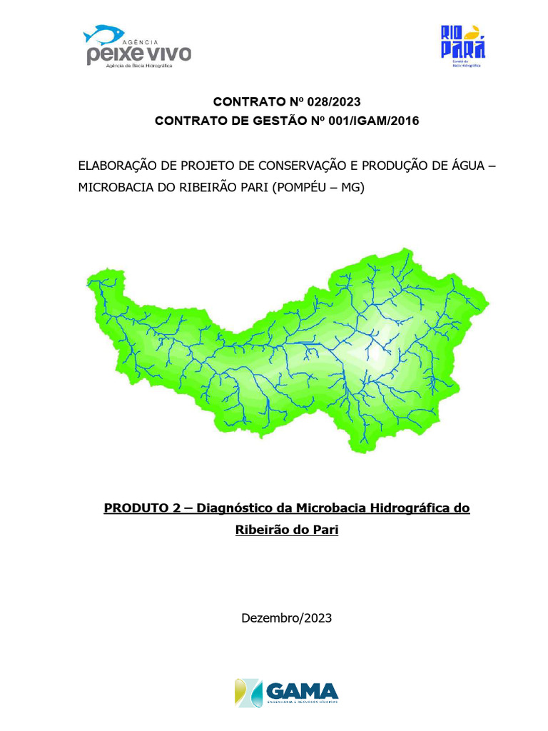 Produto 2 Diagnostico Da Microbacia Hidrografica Do Ribeirao Do Pari Compactado Compressed | PDF ...