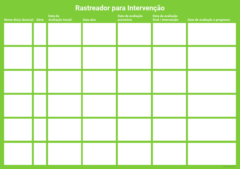 Intervention Tracker | PDF