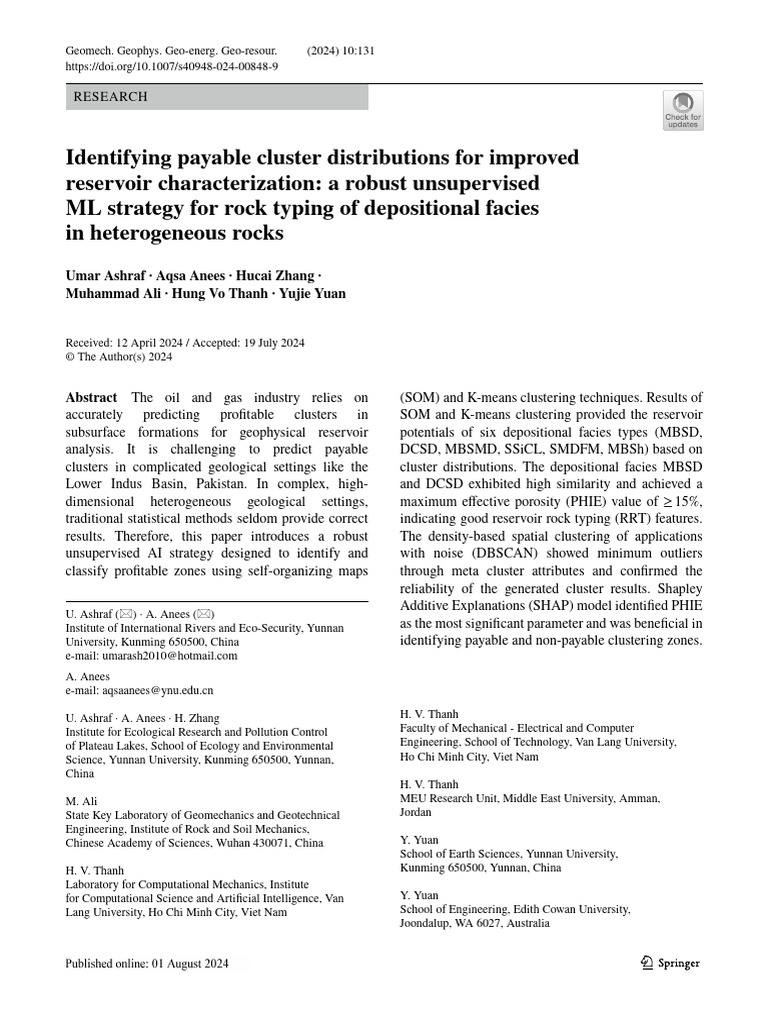 Identifying Payable Cluster Distributions | PDF