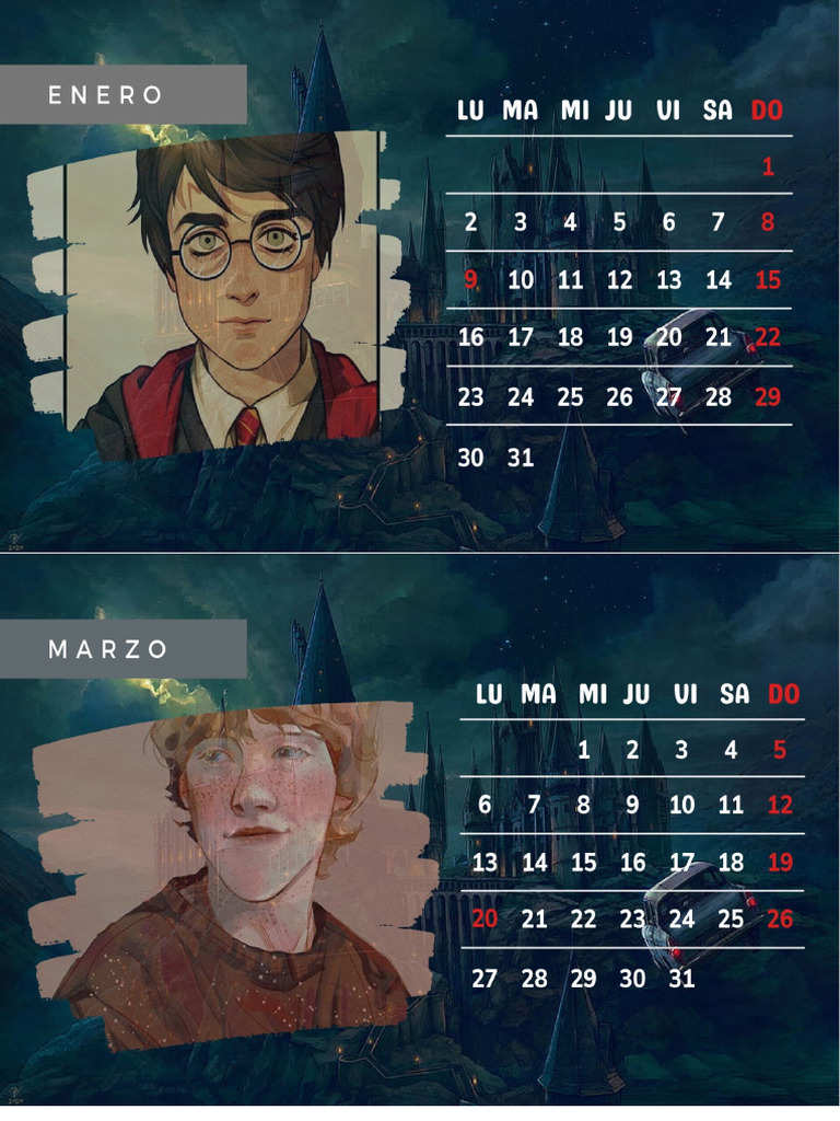 Calendario Harry Potter | PDF