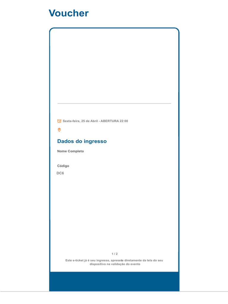 705460181 Detalhes Do Ingresso Q2 Ingressos | PDF