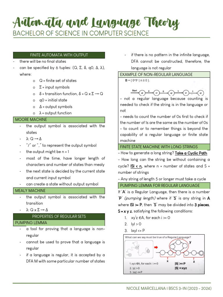 Automata Finals | PDF | Syntax (Logic) | Syntax