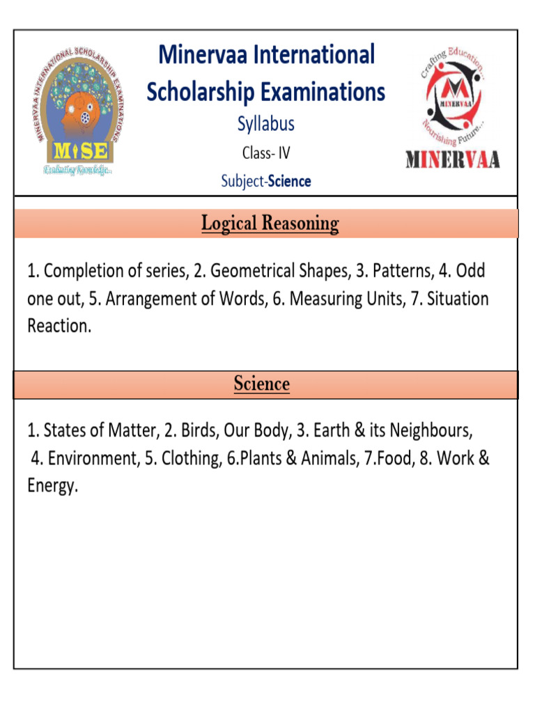 Class - IV Science | PDF