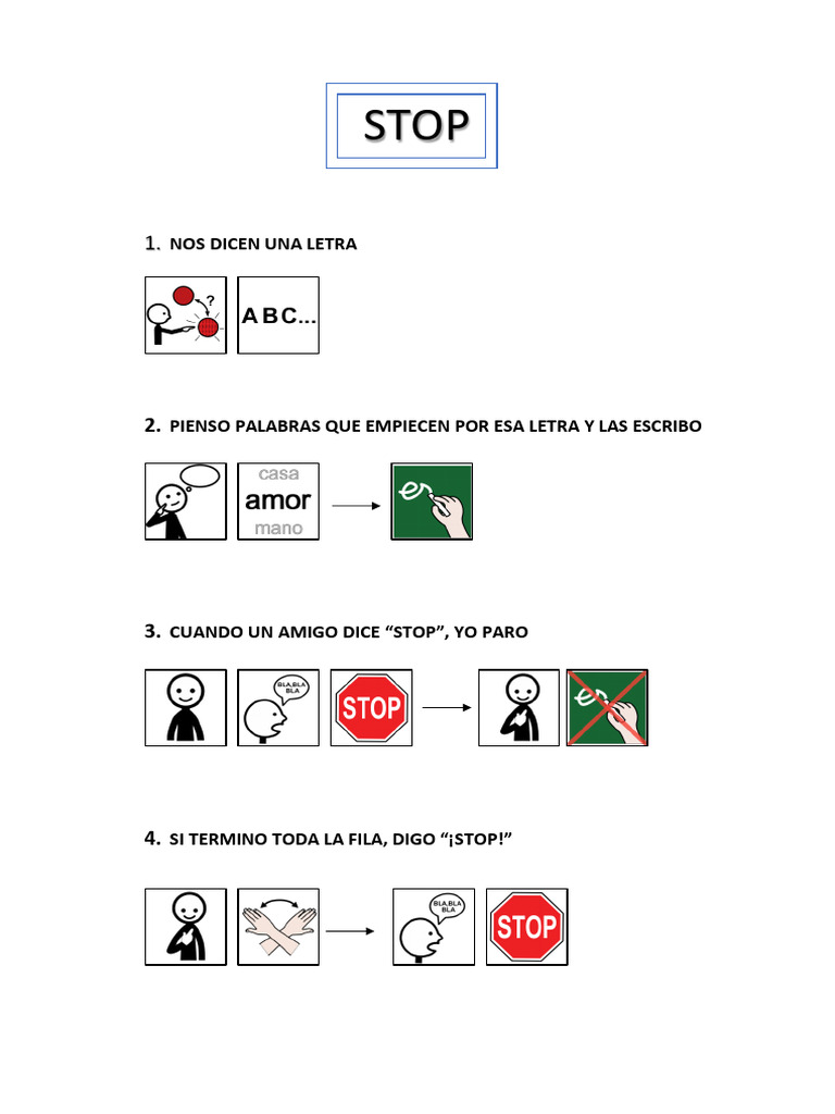 Juego Del Stop Pictado | PDF