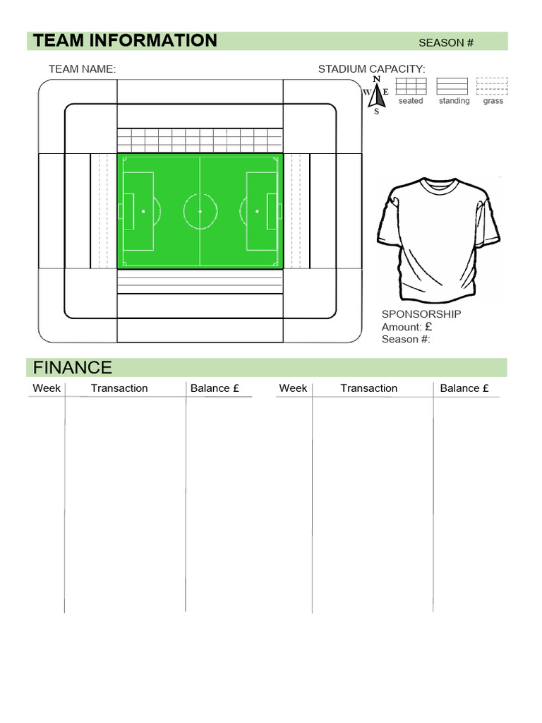 FootyManager CompactTEAMINFORMATION | PDF