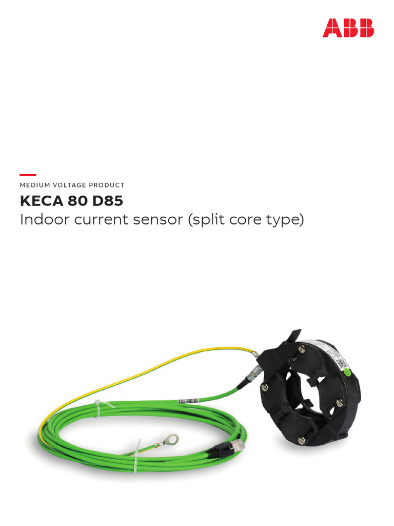 KECA 80 D85 Current Sensor Overview | PDF | Transformer | Inductor