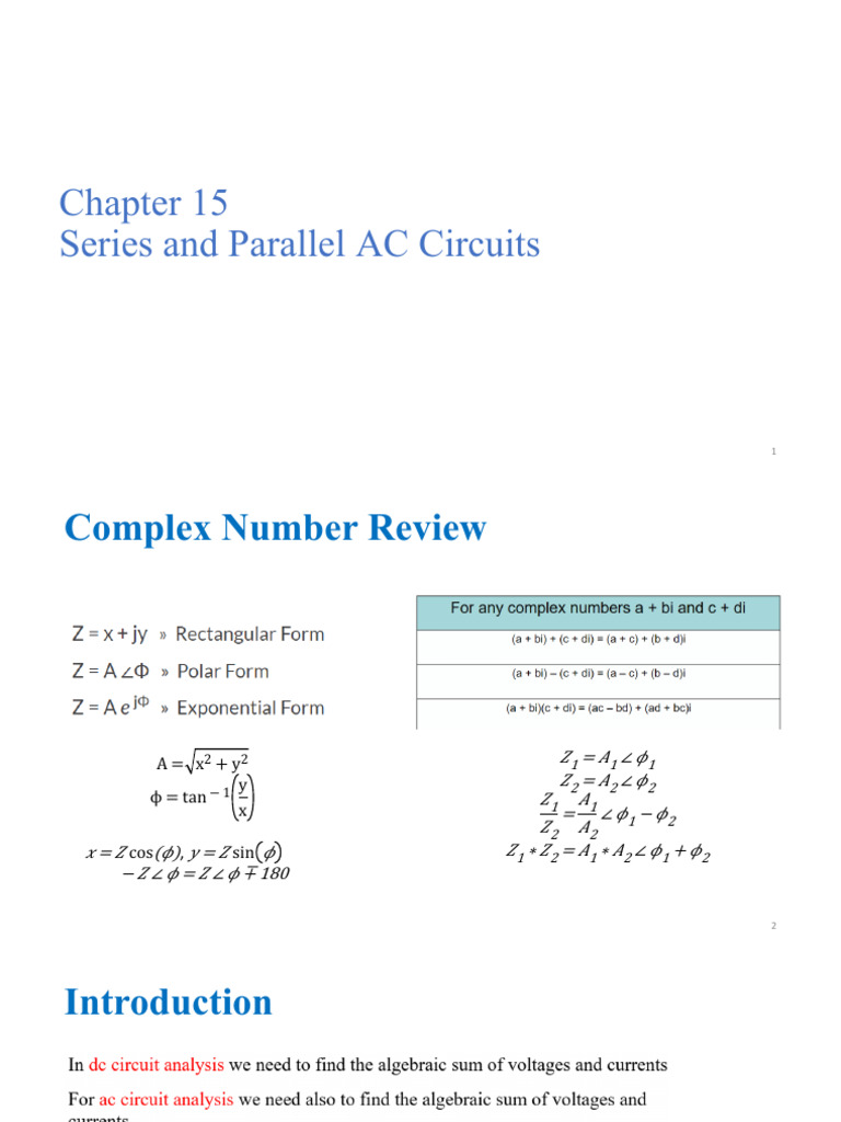 AC Circuit Analysis: Series & Parallel | PDF | Electrical Impedance | Capacitor