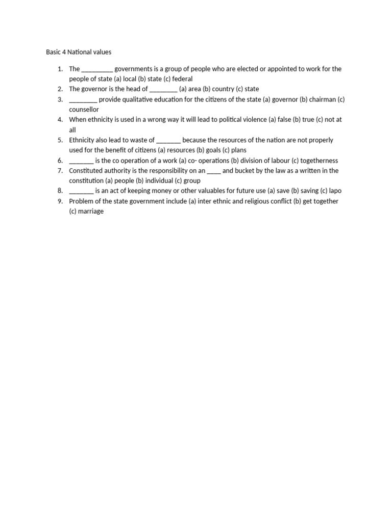 Basic 4 Nationa-WPS Office | PDF