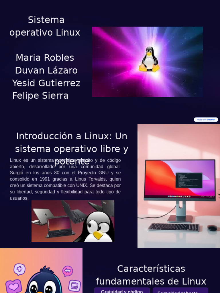 Introduccion A Los Sistemas Informáticos Presentación | PDF | Distribución de Linux | Interfaces ...