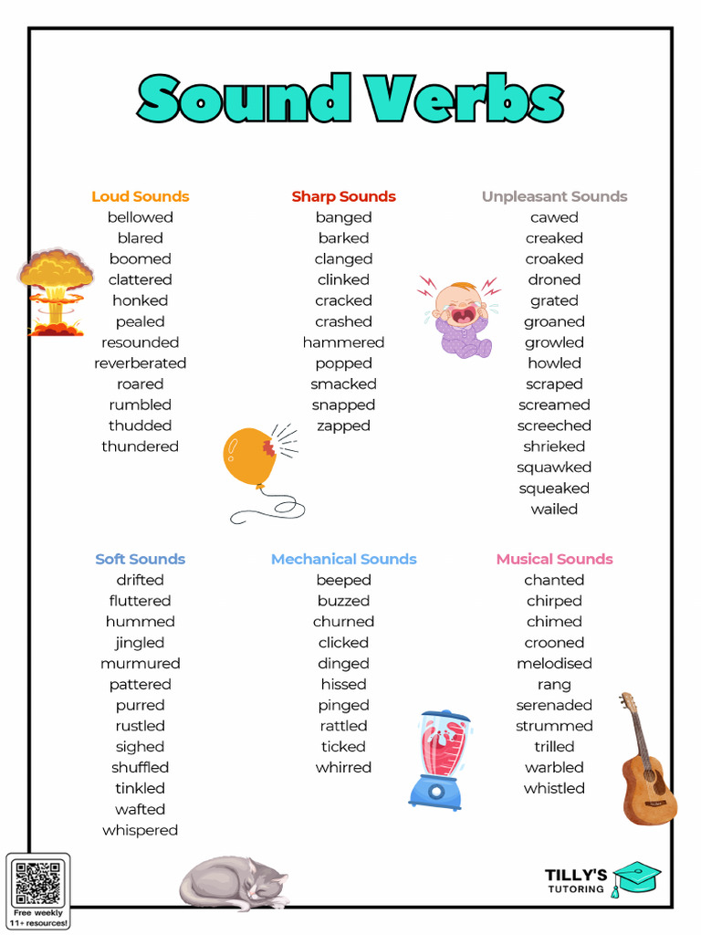 Sound-Verbs-Free-Resource-Tillys-Tutoring | PDF