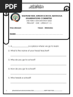 LKG General Knowledge Exam Paper | PDF