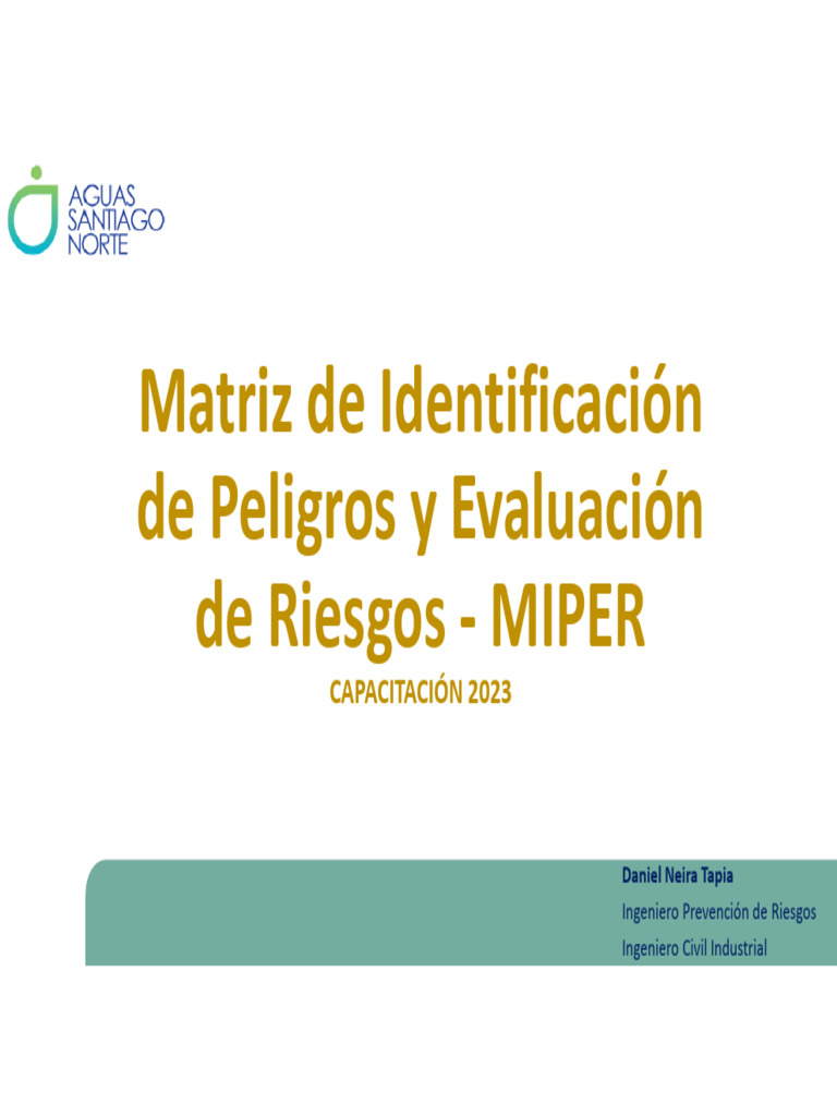 Capacitación MIPER | PDF | Riesgo