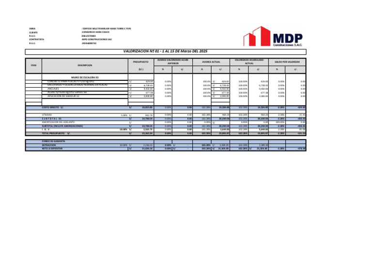 ADICIONAL 5 - PPTO - MURO DE CONCRETO DE ESCALERA 3, INYECTADO DE ACERO Y APLICACION DE EPOXICO ...