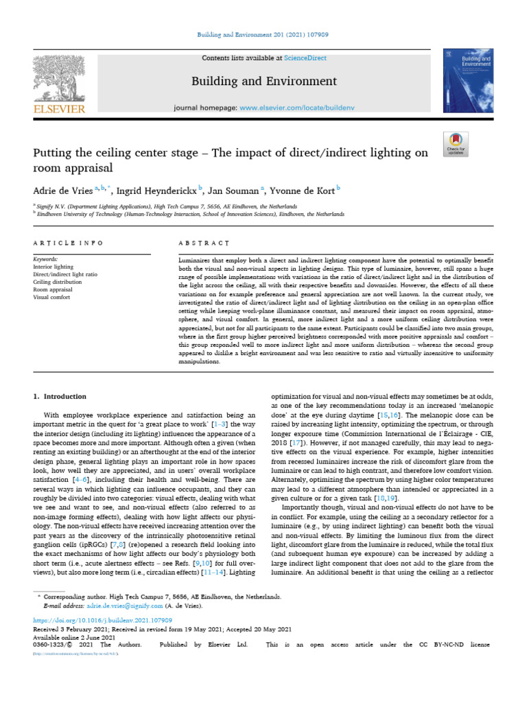 Putting The Ceiling Center Stage | PDF | Lighting | Light