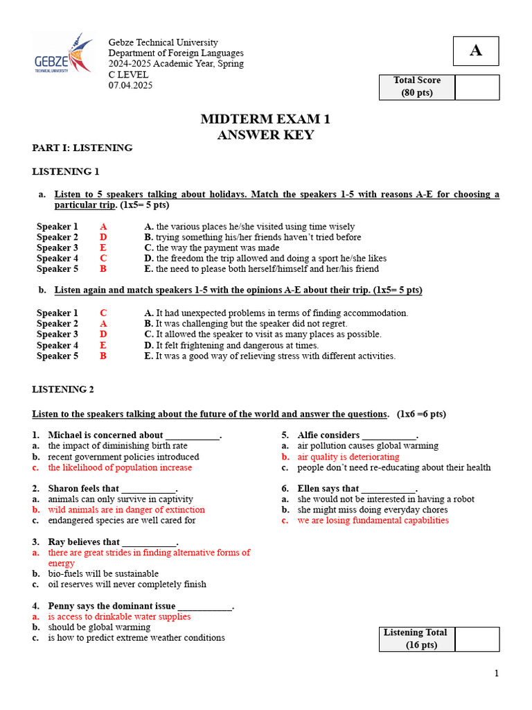 Mid-1 Booklet A Answer Key-1 | PDF | Machine Learning | Louvre