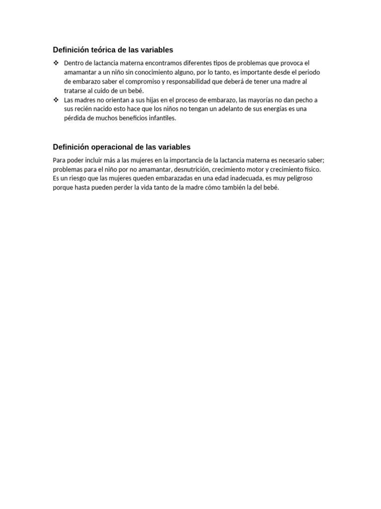 Importancia de la Lactancia Materna | PDF