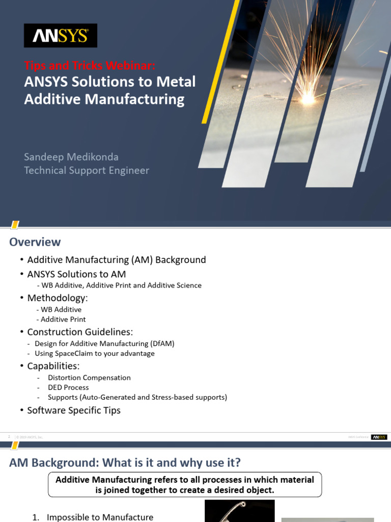 ANSYS Metal Additive Manufacturing Webinar | PDF | 3 D Printing ...