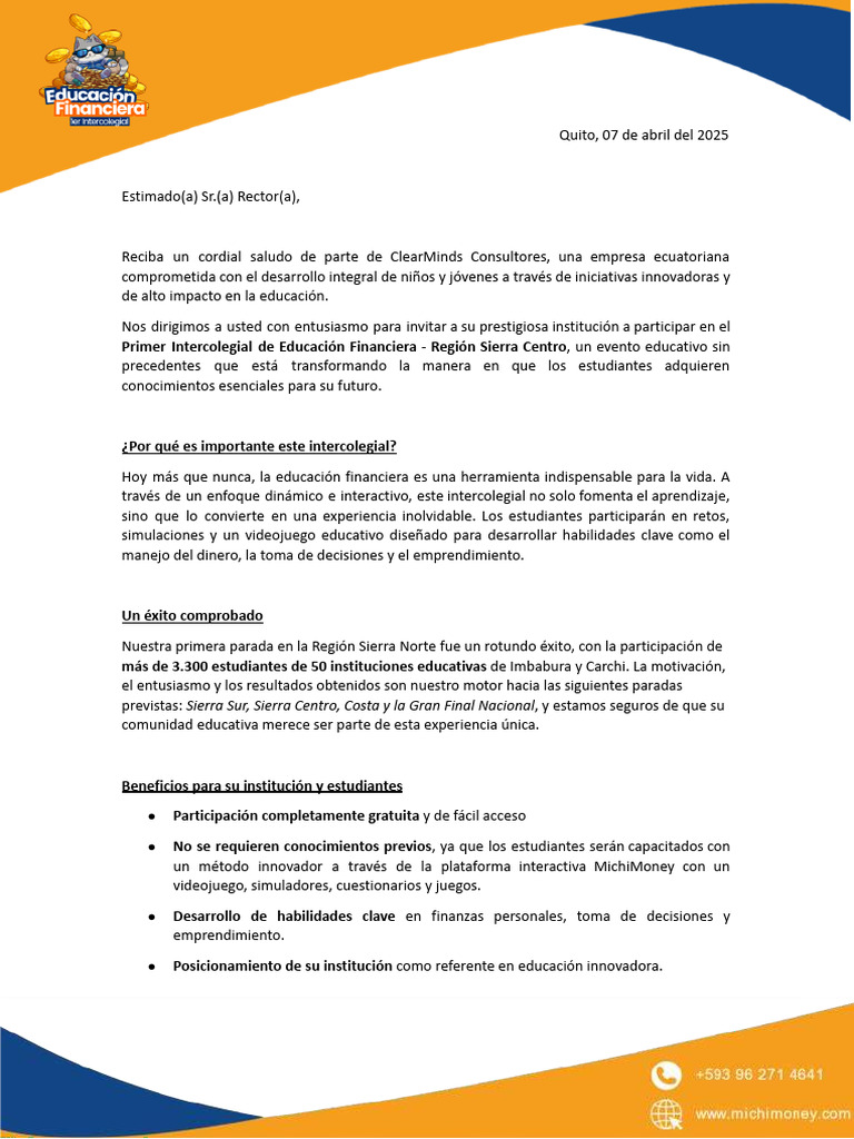 Oficio Rector Sierra Centro | PDF | Aprendizaje