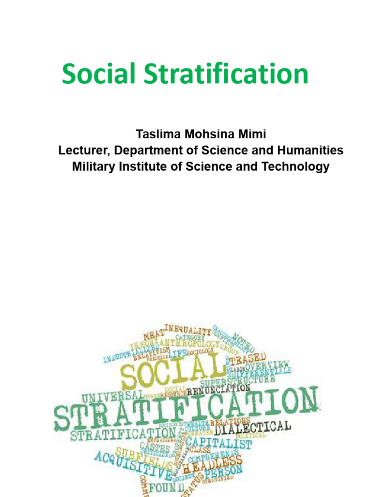 Social Stratification | PDF | Caste | Social Stratification