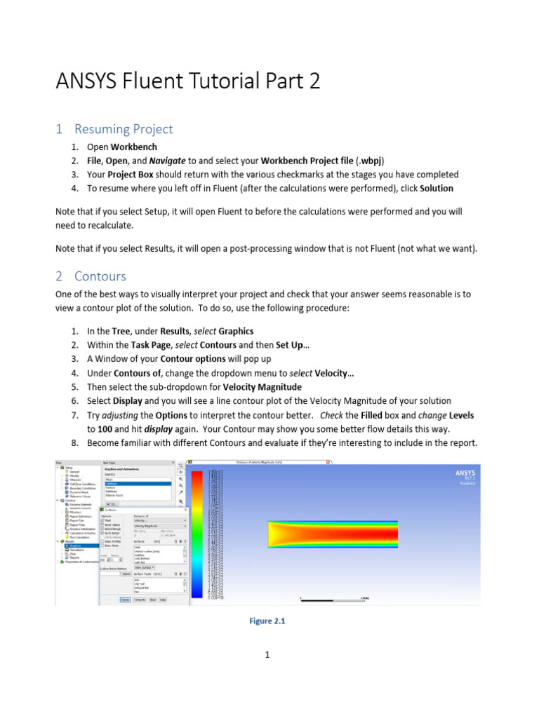 ME527 ANSYS Fluent Tutorial Part 2 | PDF | Turbulence | Continuum Mechanics