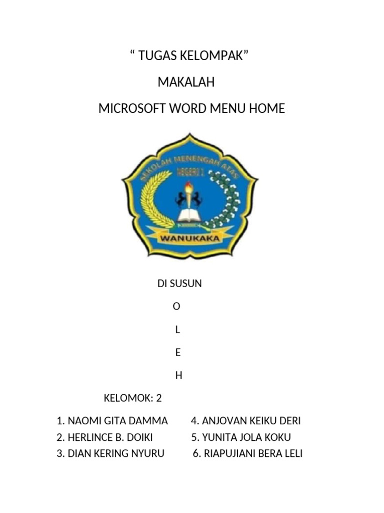 Menu Home Microsoft Word: Panduan Lengkap | PDF