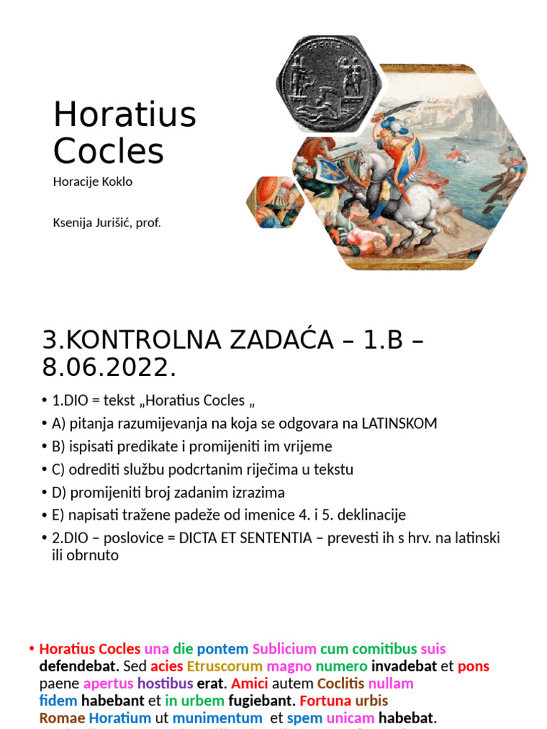 Horatius Cocles Za 1.B - Kopija | PDF