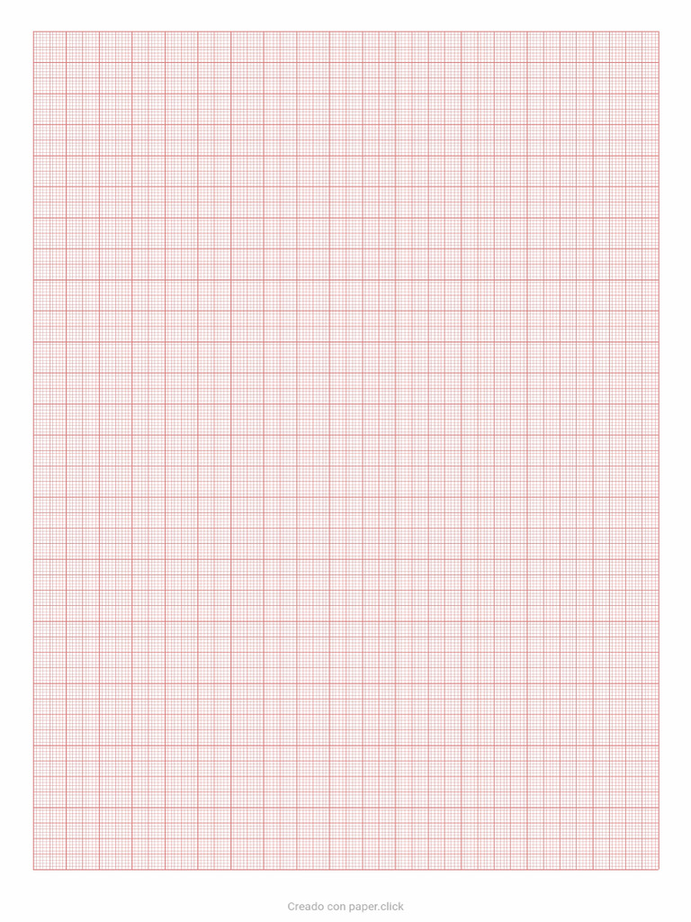 Hoja Milimetrica Plantilla | PDF