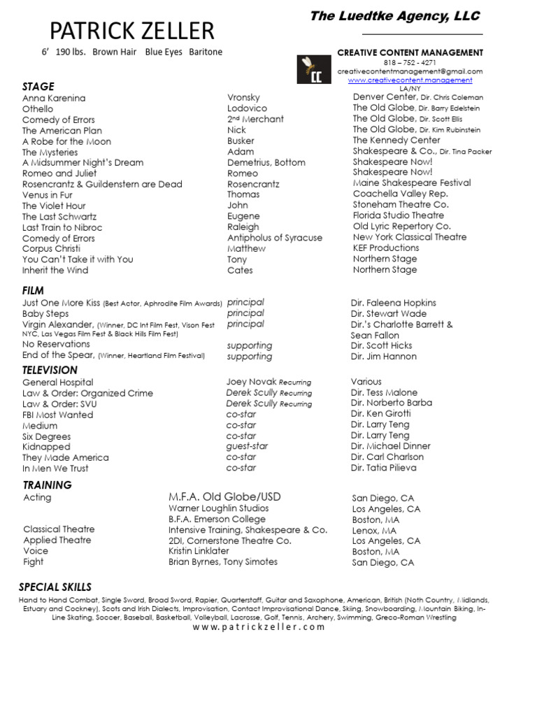 Patrick Zeller - Luedtke-CCM 24 | PDF | Theatre