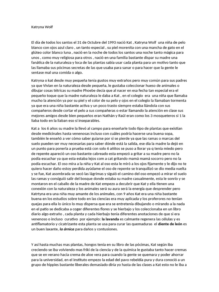 La vida mágica de Katryna Wolf | PDF