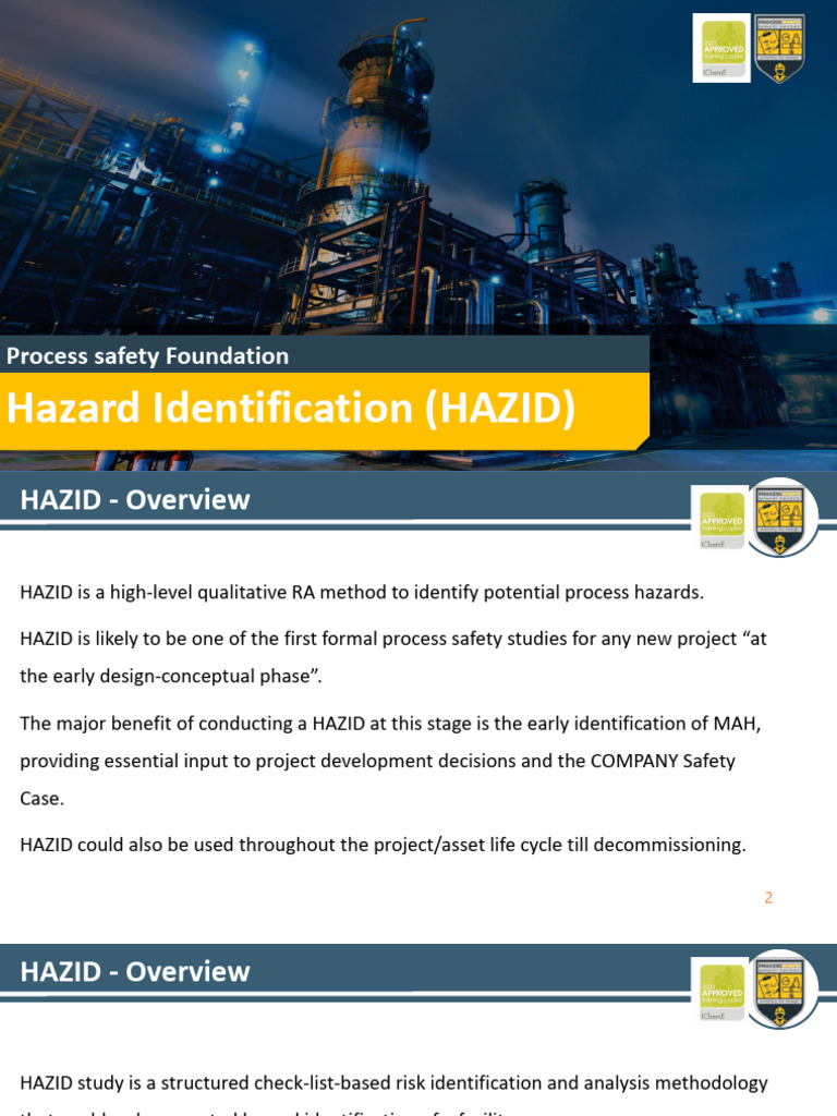 HAZID: Process Safety Hazard Analysis | PDF | Hazards | Risk
