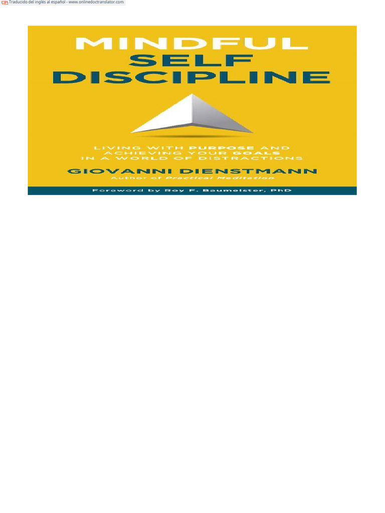 Mindful Self Discipline traducido Español | PDF | Meditación | Autoestima